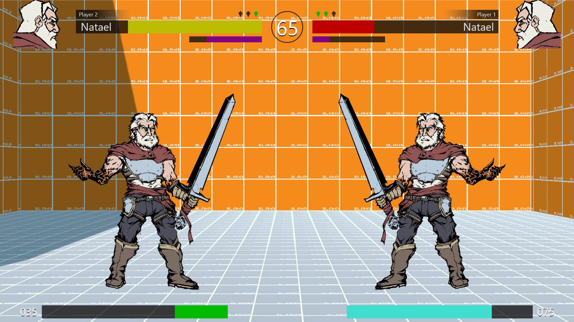 Fighting Game Battle UI